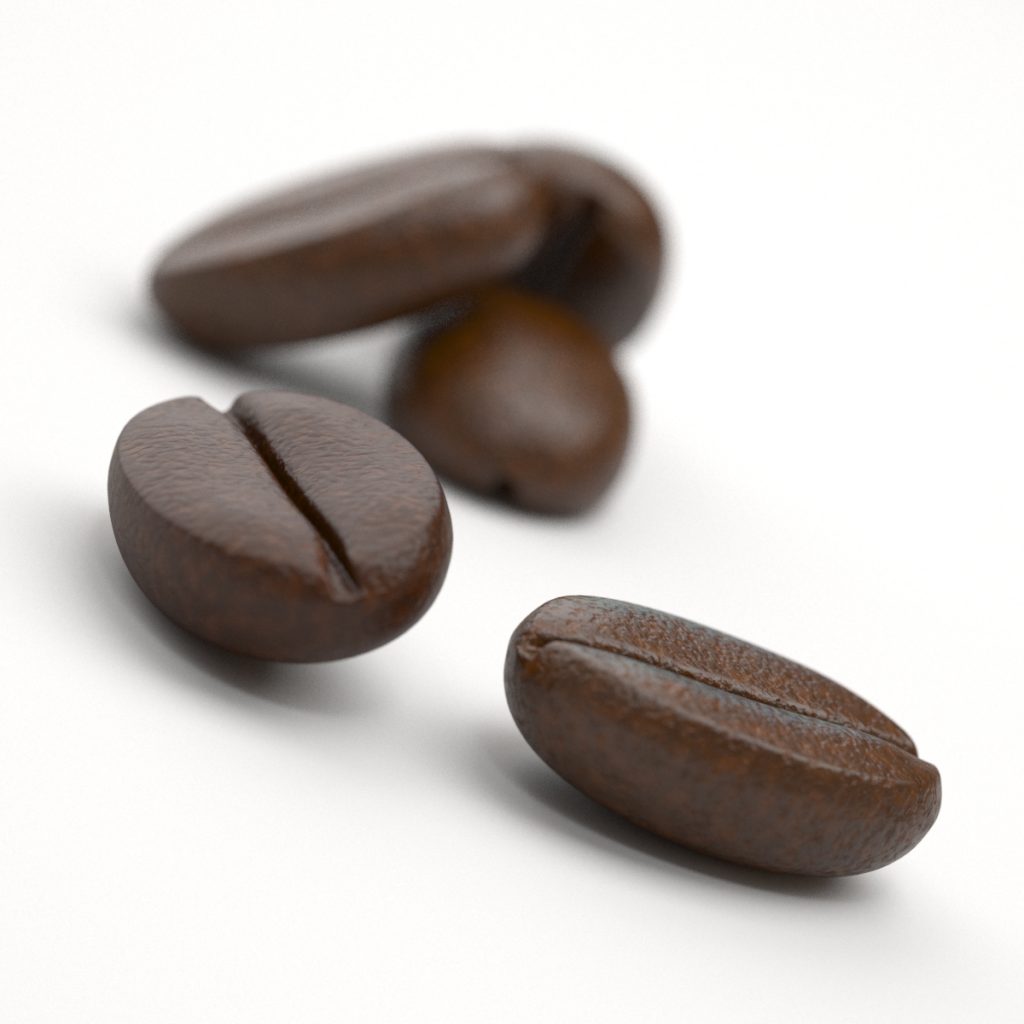 Coffee Beans 3D Model ready for download - Kezan's Portfolio