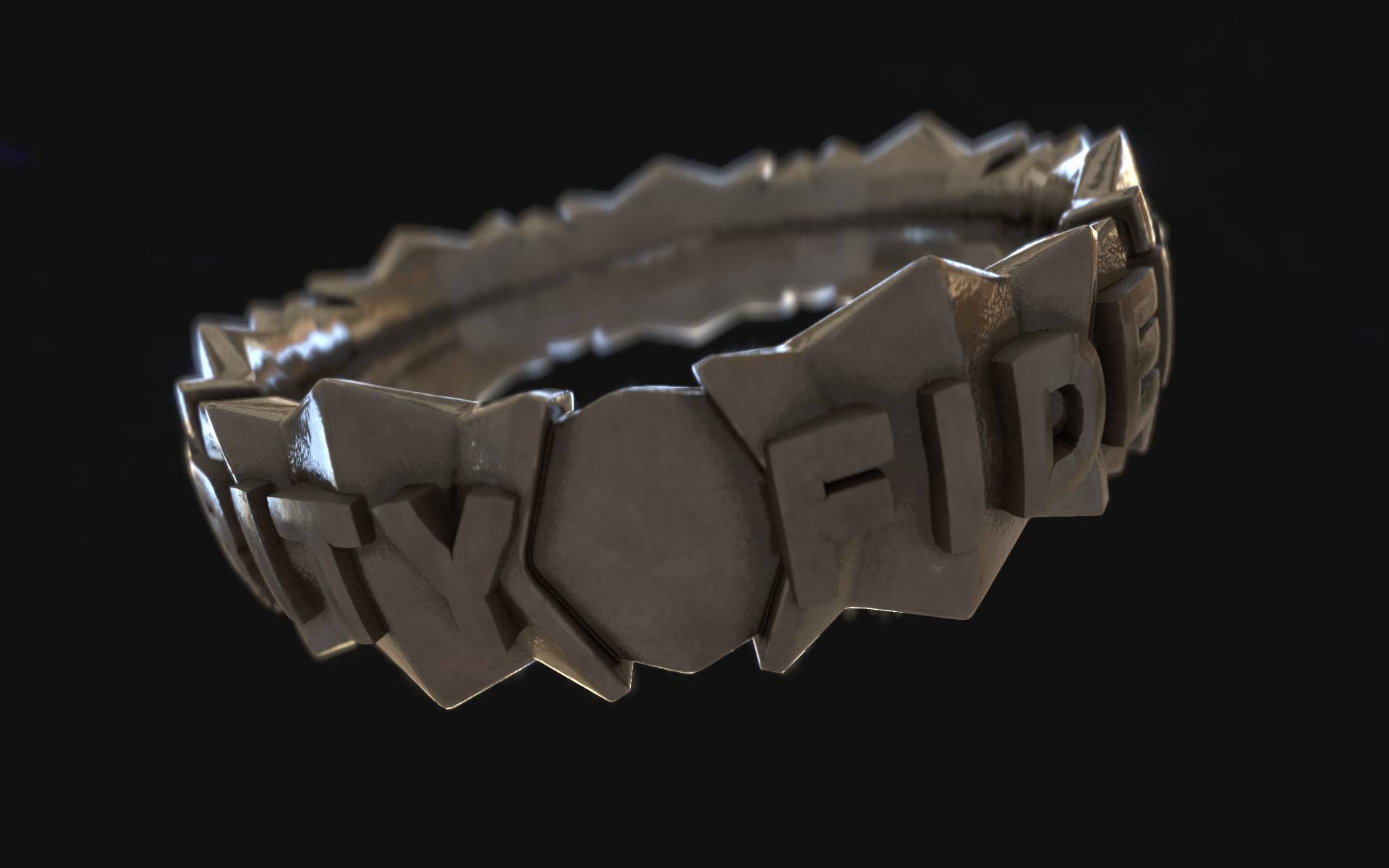 #FBI #Ring - #3DPrint @Shapeways - Kezan's Portfolio