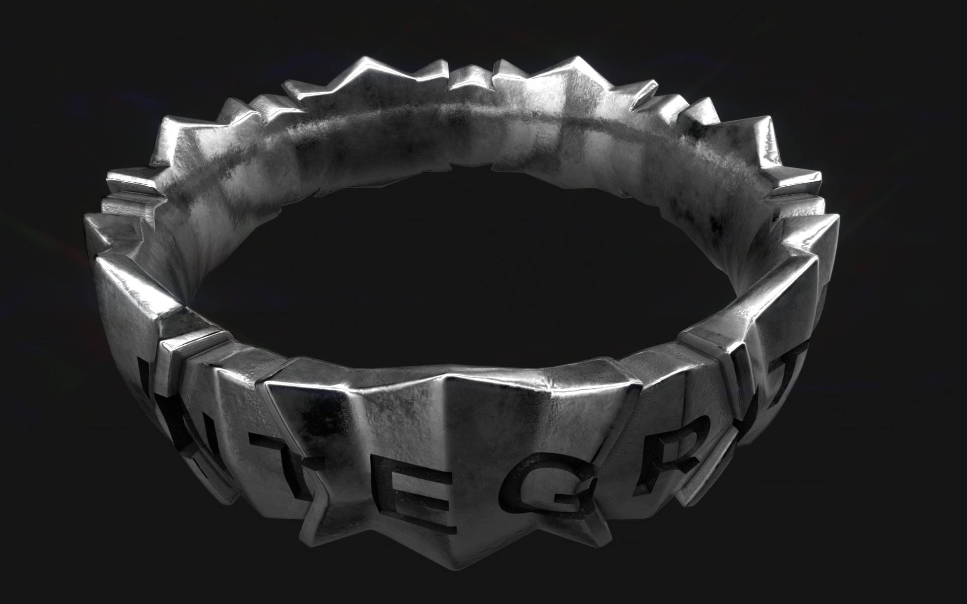 #FBI #Ring - #3DPrint @Shapeways - Kezan's Portfolio