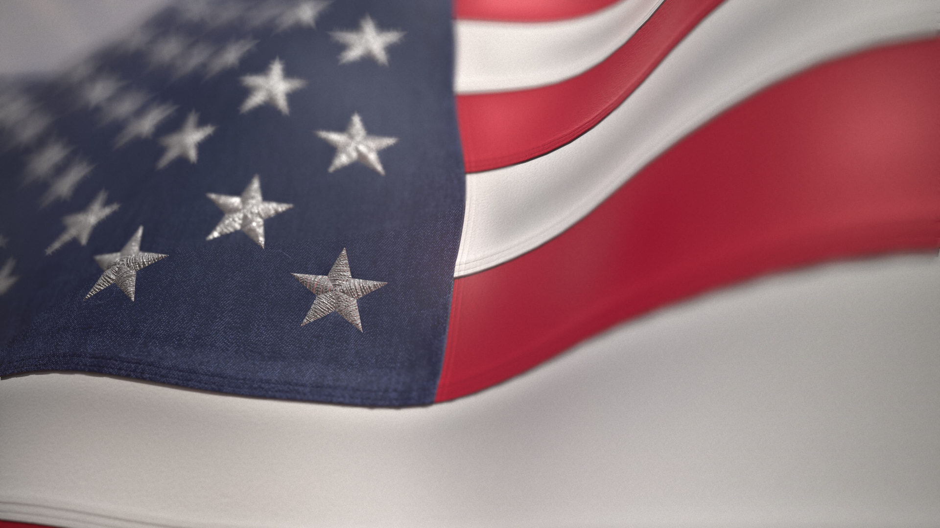 3D Model of US Flag with Pole (DCC and PBR) - Kezan's Portfolio