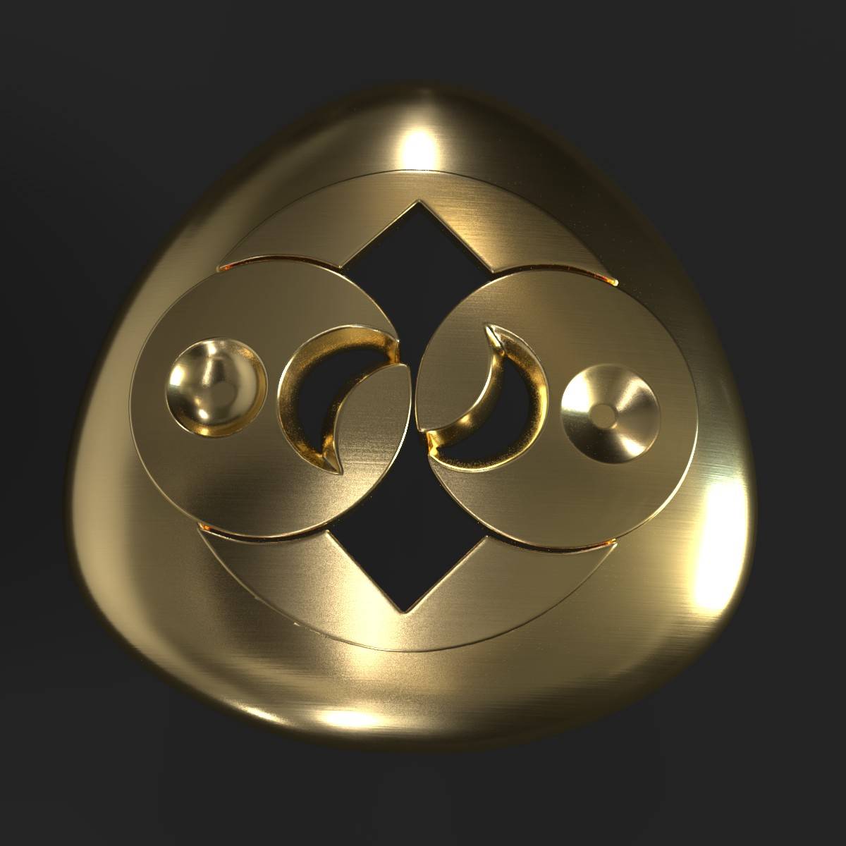 #Roswell #Alien #Rock #Crops - #3DPrint #Pendant @Shapeways - Kezan's ...