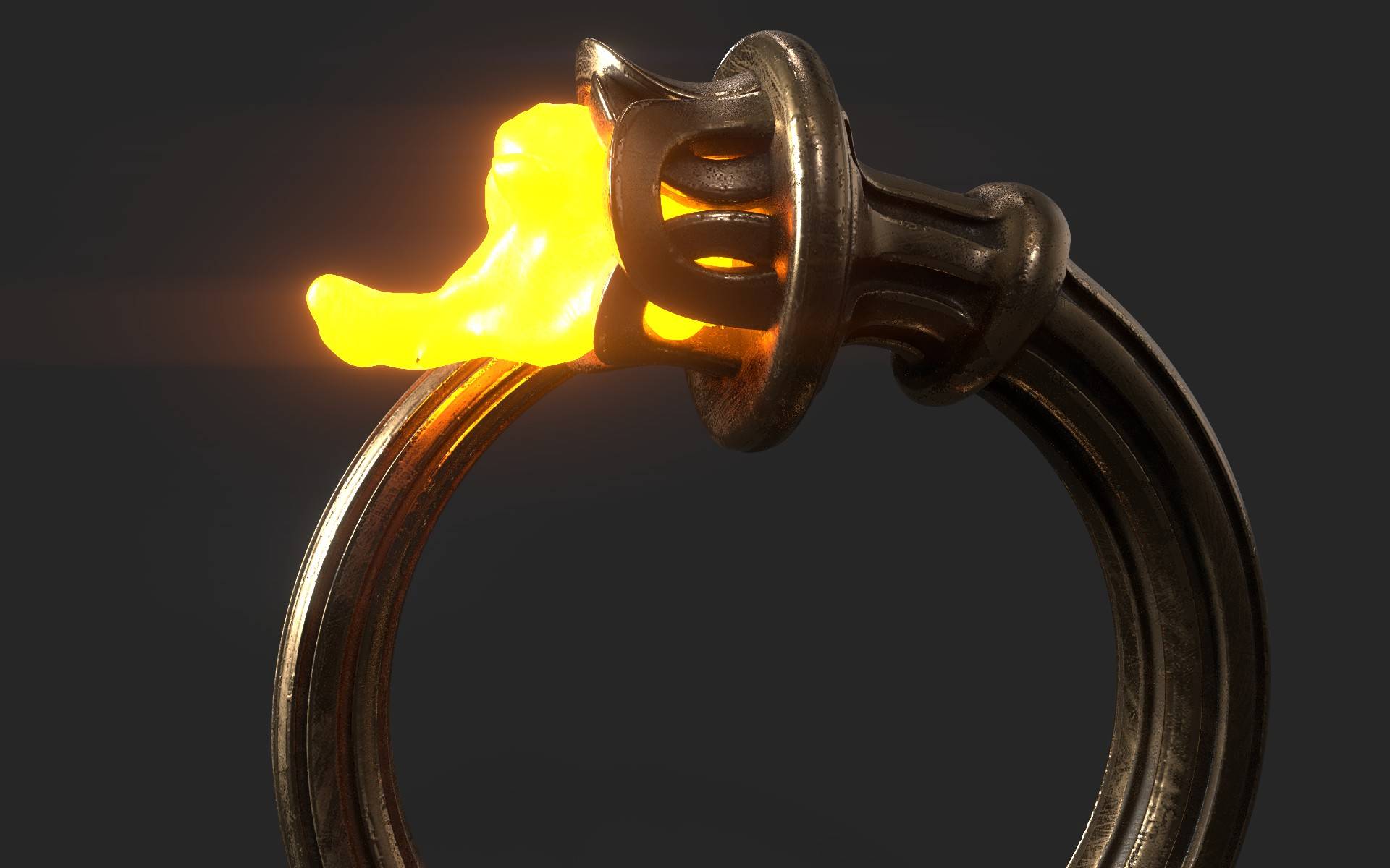 #Liberty #Torch- #3DPrint #Ring @Shapeways - Kezan's Portfolio
